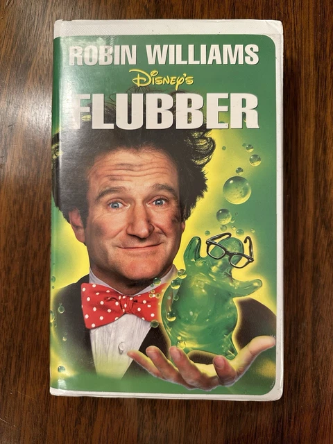 VINTAGE DISNEY'S 1998 FLUBBER with ROBIN WILLIAMS VHS Tape in Clamshell ...