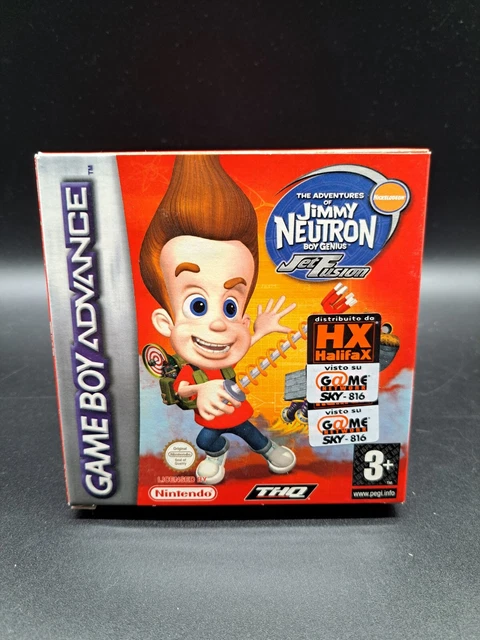 JIMMY NEUTRON BOY Genius Jet Fusion Gameboy Advance GBA Nintendo CIB ...