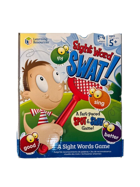LEARNING RESOURCES SIGHT Word Swat! Learn to Read Game New open Box Age ...