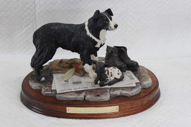 BOXED BORDER FINE Arts 24cm Auld Hemp Collie Dog B0360 Figurine - VGC £ ...