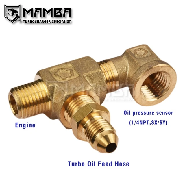 TURBO OIL PRESSURE Sensor Fitting Adapter Ford Territory Barra SX SY ...