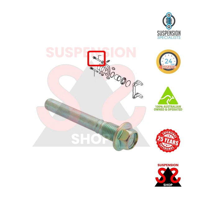 REAR AXLE UPPER Guide Bolt, Slider Pin, Brake Caliper Suit MITSUBISHI Lancer $38.52 - PicClick AU