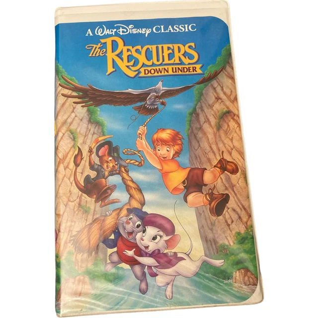 DISNEY THE RESCUERS Down Under VHS Black Diamond Collection Vintage £8. ...