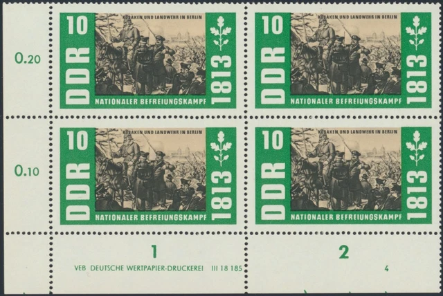 DDR 989 DV,10PF Befreiungskriege,Druckvermerk,Formnummer 4,** EUR 8,50 ...
