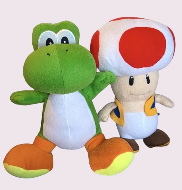 NINTENDO PLUSH TOY Yoshi and Toad Super Mario Plush PMS 2011 £12.50 ...