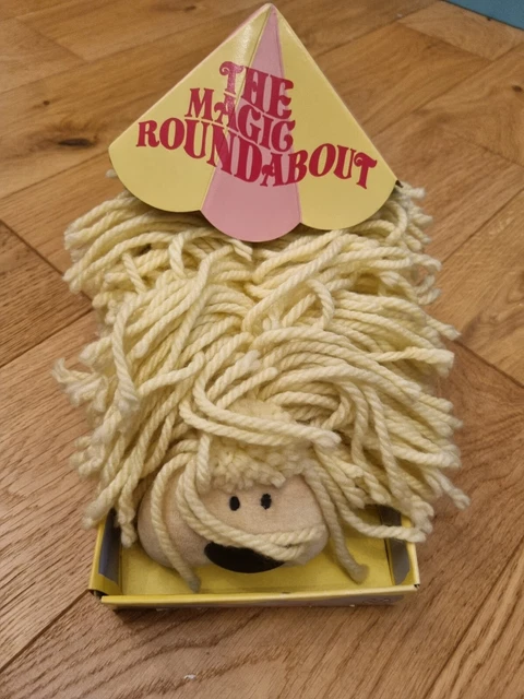 THE MAGIC ROUNDABOUT Dougal Plush Soft Toy Vintage Golden Bear Boxed £ ...