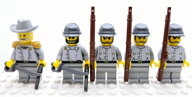 AMERICAN CIVIL WAR Lght Blsh Gray Confederate Infantry made w/ real ...