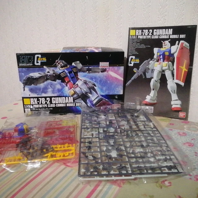 BANDAI GUNPLA HIGH Grade Hguc 1/144 Gundam RX-78-2, Incomplete EUR 36,11 - PicClick DE
