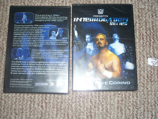 1PW WRESTLING SHOOT Interview DVD Steve Corino ECW XPW WWF WWE WCW ROH ...