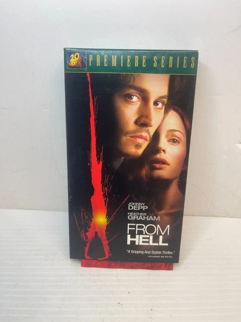 FROM HELL - VHS - 20th Century Fox - 2002 - Johnny Depp Jack The Ripper ...