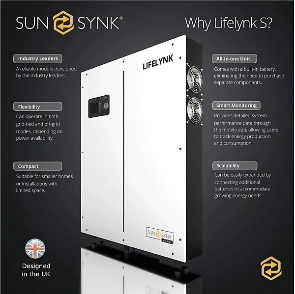 SUNSYNK LIFELINK X – 3.6kW Hybrid Inverter + 3.84kWh Battery (All-in ...