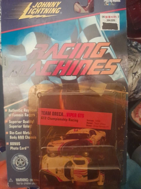 RARE JOHNNY LIGHTNING Racing Machines Speed Viper GTS Oliver Beretta #1 ...