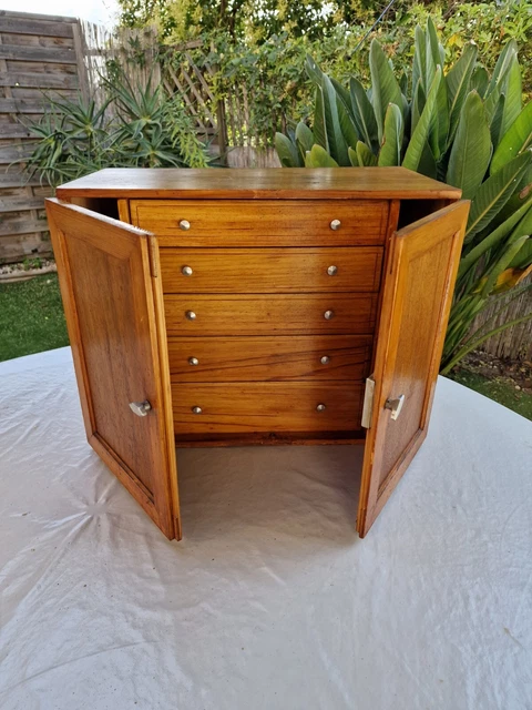 MEUBLE DE MÉTIER Ancien En Bois, Atelier, Petite Commode Vintage Années 50... EUR 80,00 ...