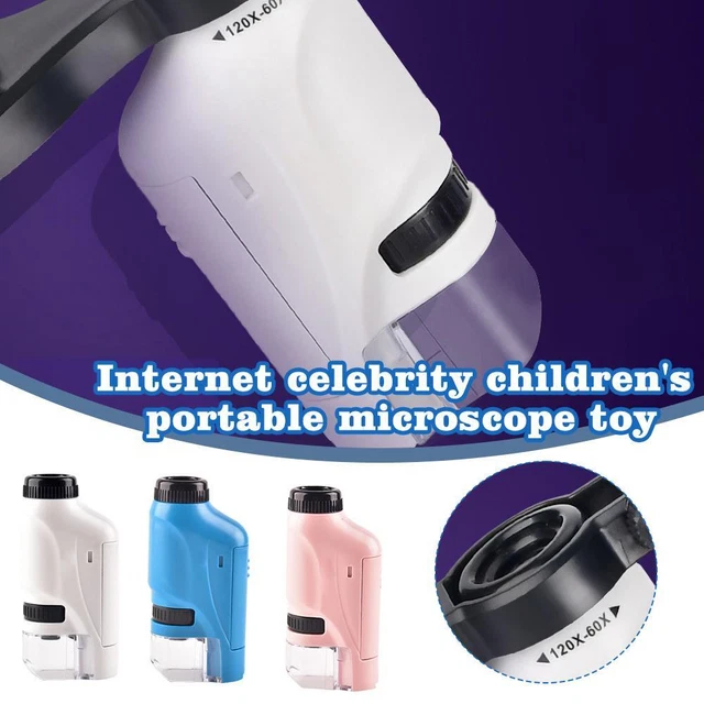 OPTICAL MICROSCOPE, 2024 Best Pocket Microscope for Kids C4F8 £7.75 - PicClick UK