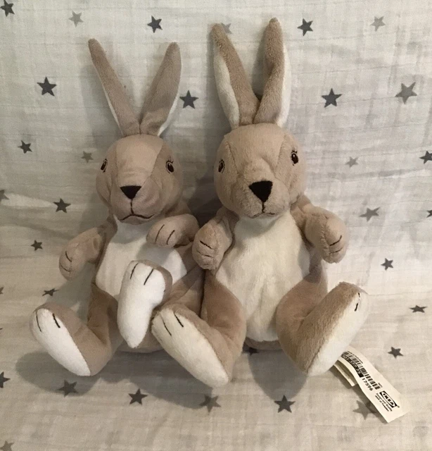 IKEA GOSIG KANIN Bunny Rabbit Soft Toy Comforter X 2 ~ 1 Tush Tag ...