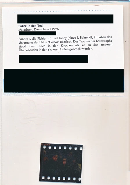 FÄHRE IN DEN Tod - Klaus J. Behrendt - 1 Dia - 2,4x3,6cm ungerahmt ...