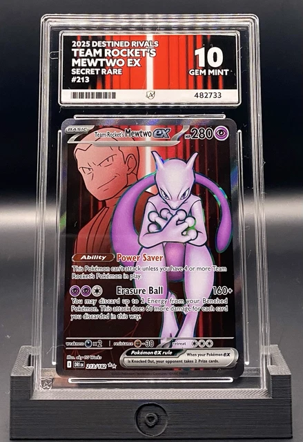 TEAM ROCKETS MEWTWO Ex 213/182 Destined Rivals - Ace 10 £70.00 ...