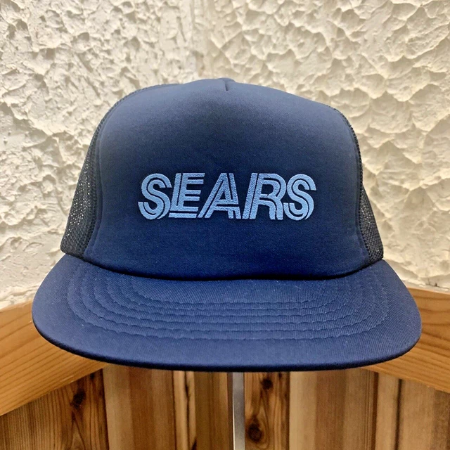 VINTAGE SEARS DEPARTMENT Store 1980’s Snapback Trucker Mesh Blue Hat ...