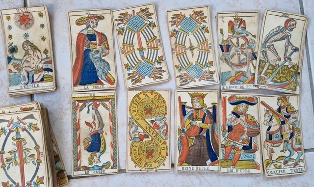 Ancien Tarot Jeu De Cartes Divinatoires Gassmann Cartier A Genève 78
