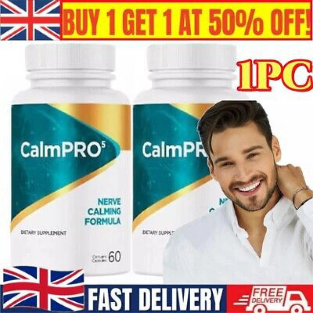 NEW CALMPRO 5 Nerve Calming Formula Supplement Calm Pro 5 Fast Ship 60 ...