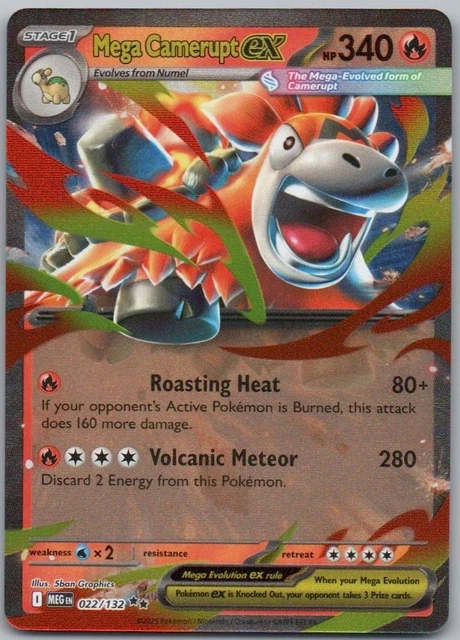 MEGA CAMERUPT EX 022/ME01 Pokémon TCG NM EX Multiple $2.25 - PicClick CA
