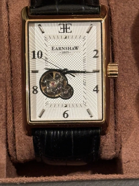 THOMAS EARNSHAW MENS Automatic Open Heart Watch Model WB127671 ...