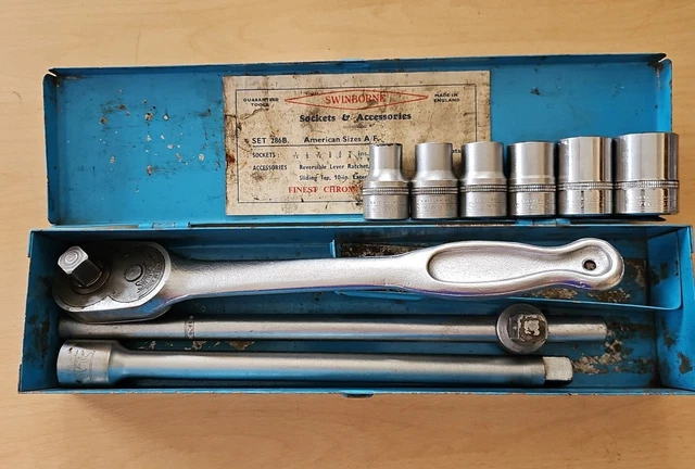 VINTAGE SWINBURNE SOCKET Set 286B Complete Original AF Good Condition £ ...
