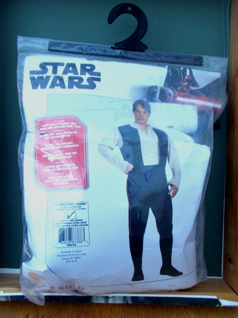 RUBIE'S OFFICIAL STAR Wars Hans solo Fancy Dress Costume SIZE XL 44 / ...