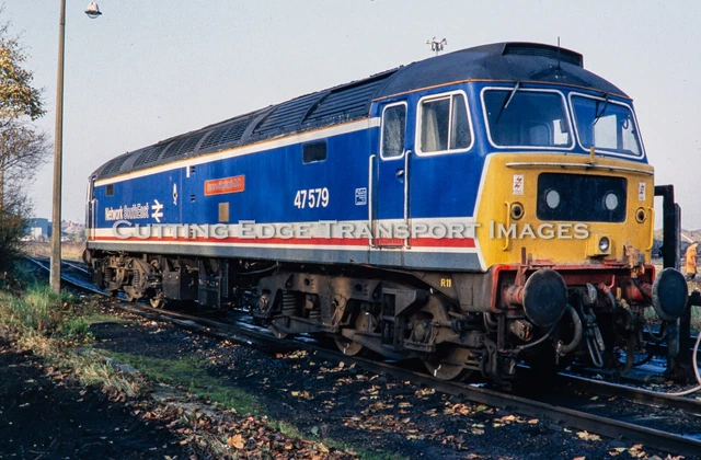 RAILWAY SLIDE: CLASS 47 Diesel 47579 1989 Location? D-1986 £3.99 ...