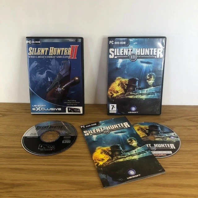 SIMULATORE U BOAT Simulator Silent Hunter II 2 WW2 + pacchetto di gioco ...