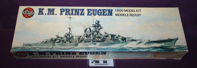 AIRFIX K.M. PRINZ Eugen 1:600 scale model ship kit 05203-2. £50.00 ...