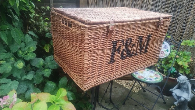 EXTRA LARGE FORTNUM and Mason F&M Wicker Hamper Basket £208.68 ...