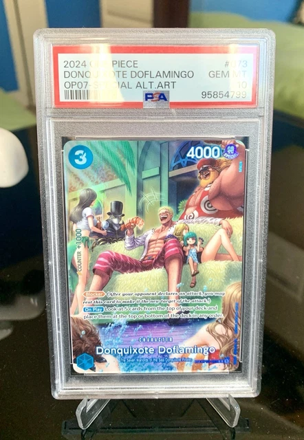 CARTE ONE PIECE Donquixote Doflamingo OP01-073 SP Alt PSA 10 EUR 80,00 - PicClick FR