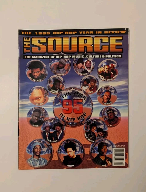 THE SOURCE MAGAZINE #76, January 1996 Year in Hip-Hop Tupac Snoop ...