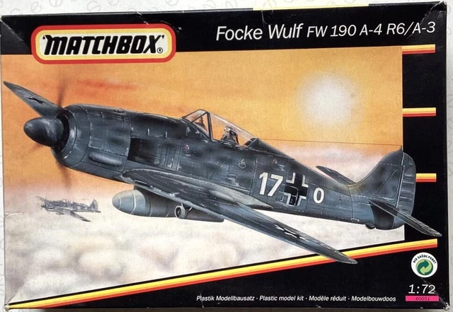 &FOCKE-WULF FW 190 A-4 R6/A-3" German Fighter. Matchbox Model Aircraft ...