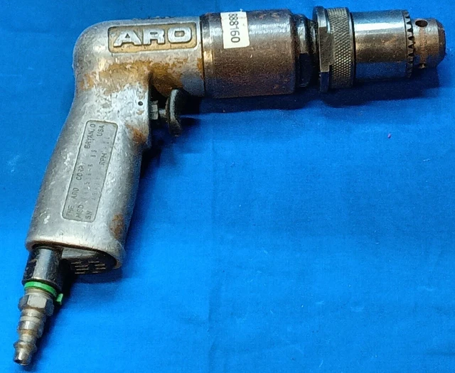 THE ARO CORP PNEUMATIC AIR DRILL DG051B-6 500 RPM w/ JACOBS CHUCK 31BA ...
