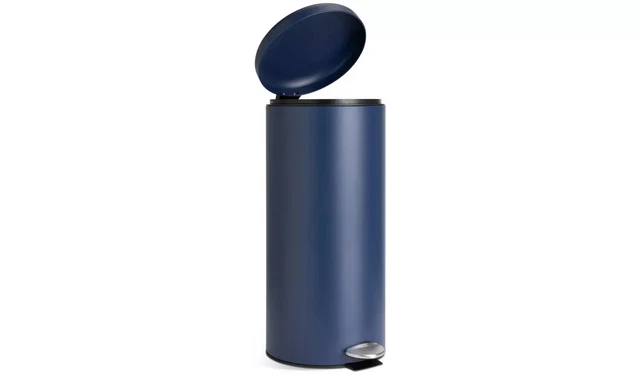 HABITAT PEDAL BIN 30 Litre Domed Navy Bin For Home Office & Kitchen ...