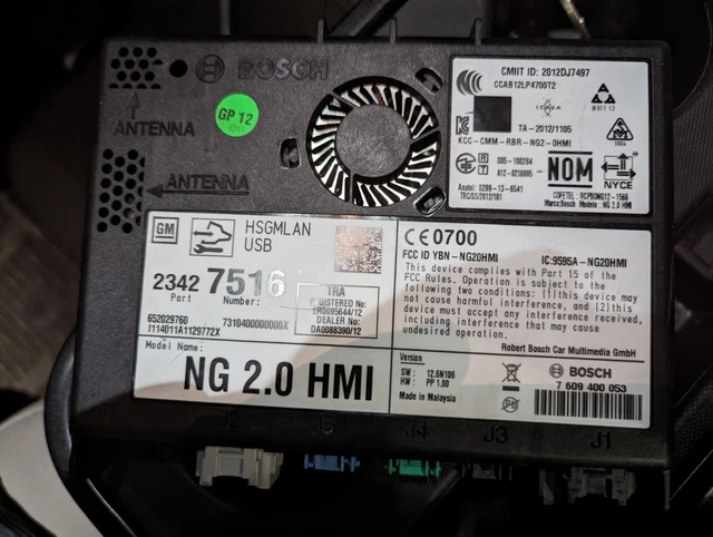 GM HMI HUMAN Machine Interface Control Module GPS Multi Media NAV ...