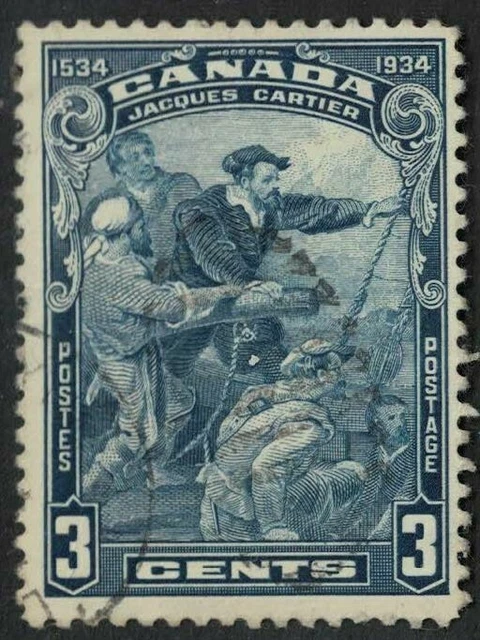 FRANCOBOLLI CANADA - 1934 atterraggio Jaques cartier - scott 208 ...
