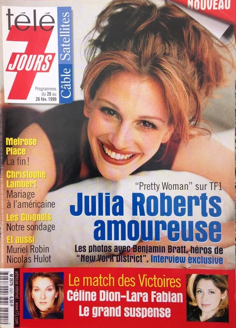 JULIA ROBERTS CELINE Dion Lara Fabian Muriel Robin Stephane Bern 7 Day ...