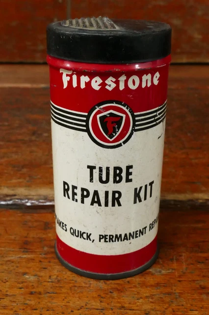 VINTAGE 1950S/1960S GULF Metal Tire Tube Repair Kit Tin Gas Motor Oil ...