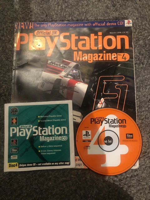 OFFICIAL UK PLAYSTATION Magazine Issue #4 March 1996 complete & Demo ...