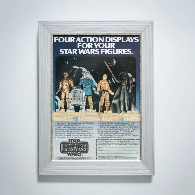 STAR WARS PALITOY Advert Empire Strikes Back Litho Canvas Print A3 ...