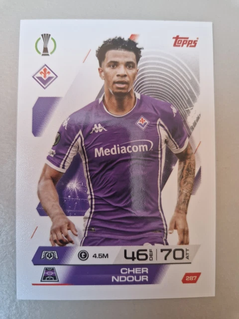 CHER NDOUR TOPPS Match Attax 2025/2026 Fiorentina 2025-2026 # 287 £1.16 ...