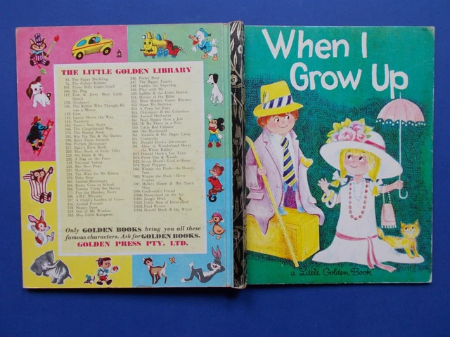 A LITTLE GOLDEN Book - When I Grow up - LGB Book No. 366 - 1969 $7.49 ...
