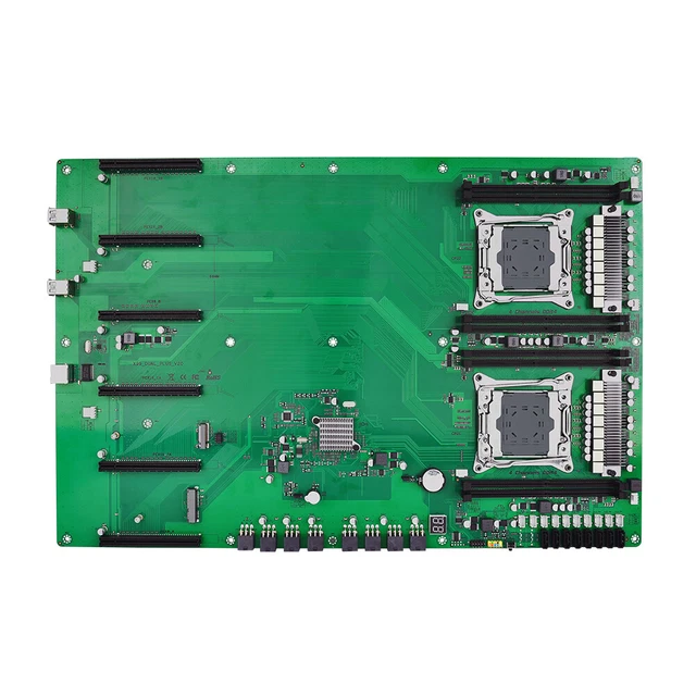 LGA 2011-3 V3/V4 CPU Socket Miner Motherboard 4* PCIe3.0x16+2*PCIe3.0x8 ...