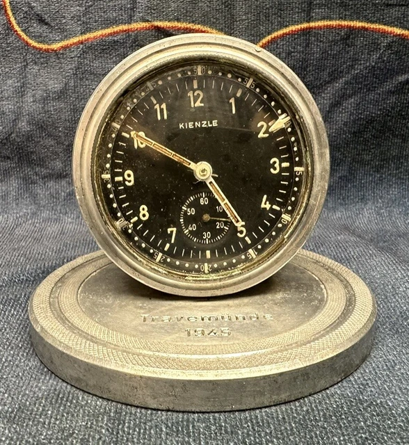 WW2 GERMAN LUFTWAFFE Cockpit Clock Kienzle 8 Day Me109 Fw190 Bf110 ...
