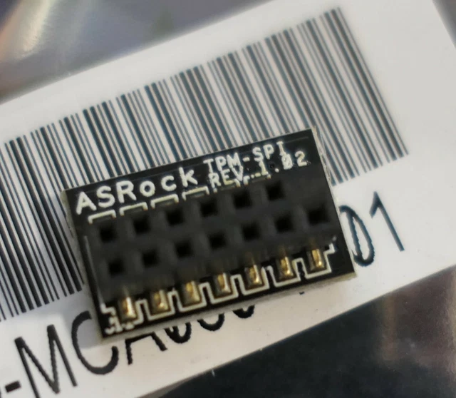 ASROCK TPM MODULE SPI Trusted Platform Module ASRock 14 pin £22.79 ...
