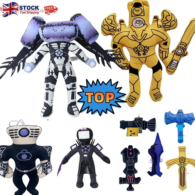 SKIBIDI TOILET PLUSH Toy Upgraded Titan Drillman TV Man Space Man Kids ...