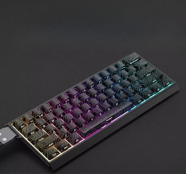 “CONTOUR LINES” MECHANICAL Keyboard keycap Suit （Complete set of 136 ...